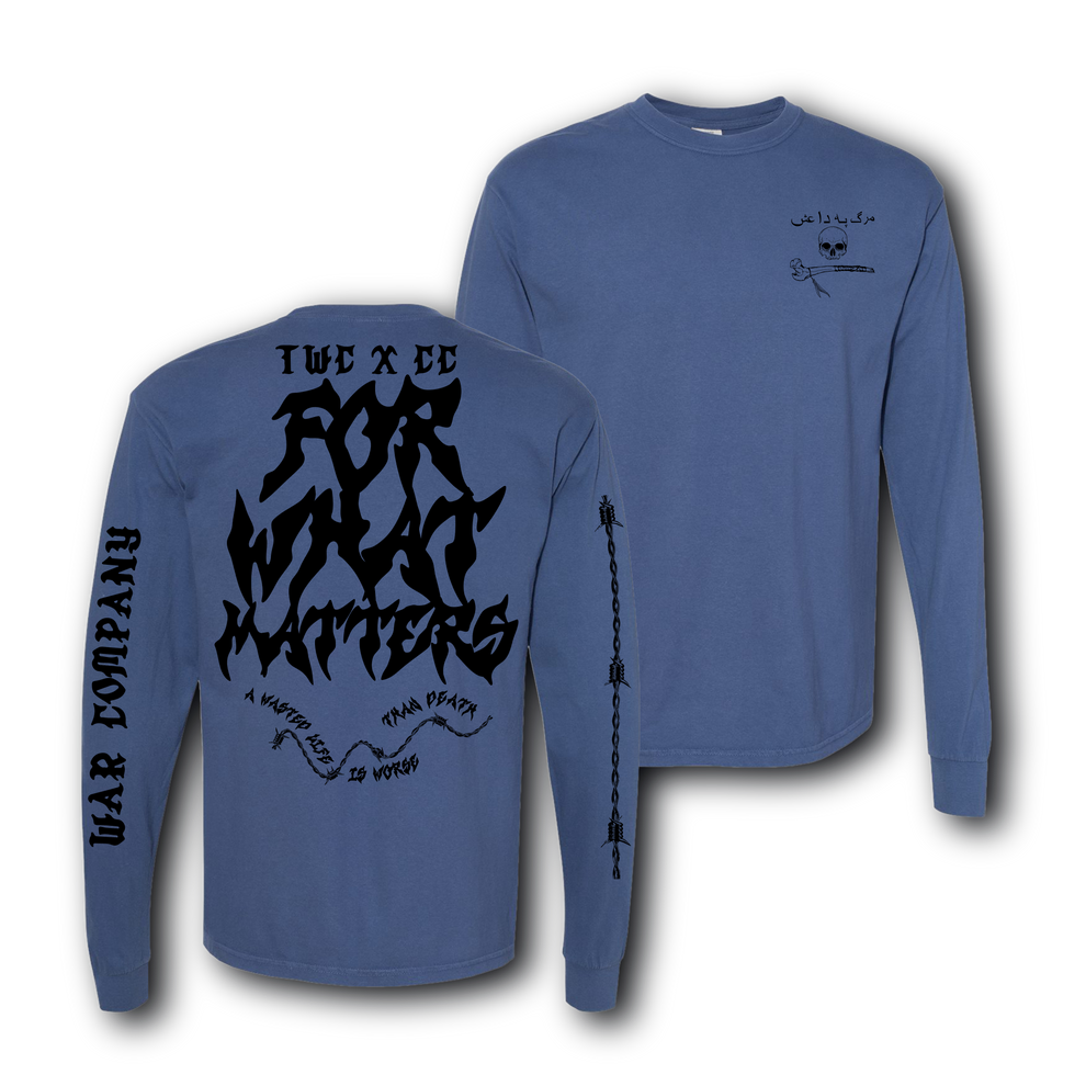 CC X TWC Long Sleeve China Blue Tee – Crime Company LLC